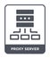 Proxy Server Icon in Trendy Design Style. Proxy Server Icon Isolated on ...
