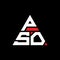 PSO Triangle Letter Logo Design with Triangle Shape. PSO Triangle Logo ...