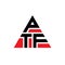 PTf Triangle Letter Logo Design with Triangle Shape. PTf Triangle Logo ...