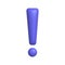 Purple Exclamation Mark Symbol. Attention or Caution Sign Icon Stock ...