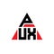 PUX Triangle Letter Logo Design with Triangle Shape. PUX Triangle Logo ...