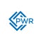PWR Letter Logo Design on White Background. PWR Creative Circle Letter ...