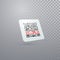 QR Code Badge in Scanning Process Isolated on Transparent Background ...