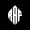 RAF Circle Letter Logo Design with Circle and Ellipse Shape. RAF ...