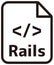 Rails Icon | Major Programming Language Vector Icon Illustration Stock ...