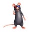 Rat Cartoon Character with 3D Gogal Stock Illustration - Illustration ...