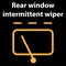 Rear Window Intermittent Wiper Sign, Illustration Icon, Dtc Code Error ...