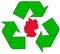 Recycling Germany stock vector. Illustration of button - 7018012