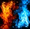 Red and blue fire stock photo. Image of cold, backdrop - 16762772
