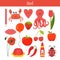 Red. Learn the Color. Education Set Stock Vector - Illustration of ...
