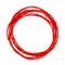 Red string circle stock image. Image of line, cord, rope - 60153981
