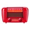 Red Vintage Radio-isolated on White Stock Vector - Illustration of talk ...