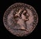 Roman Bronze Coin Domitian stock photo. Image of economic - 1726102