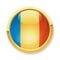 Romania flag button stock vector. Illustration of emotion - 7887490