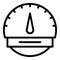 Rpm Car Dashboard Icon, Outline Style Stock Vector - Illustration of ...