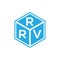 RRV Letter Logo Design on Black Background. RRV Creative Initials ...