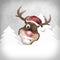 Rudolph Wink Christmas Winter Stock Illustration - Illustration of ...