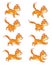 Running Cat Animation Sprite Stock Illustration - Illustration of ...