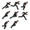 Running Man Sprite stock illustration. Illustration of police - 41139059