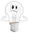Sad light bulb with hands stock illustration. Illustration of energy ...
