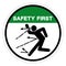 Safety First of Material Spattering Symbol Sign, Vector Illustration ...