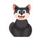 Sagaciouslybeat Dim Cat. Smiling Cat. Cartoon Style, Vector ...