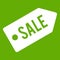Sale icon green stock vector. Illustration of advertising - 102347050