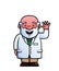 Scientist waving at camera stock vector. Illustration of waving - 33747812