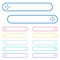 Scrolling Tool Icons in Rounded Color Menu Buttons Stock Vector - Illustration of replace ...