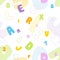 Seamless alphabet pattern stock vector. Illustration of decor - 4816572