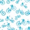Seamless Blue Bicycle Bike Vector Stock Vector - Illustration of symbol ...