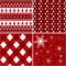 Seamless Patterns, Christmas Fabric Texture Stock Vector - Illustration ...