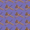 Seamless Pattern of Hoe and Hammer on a Purple Background Stock Image ...