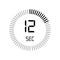 The 12 Seconds Icon, Digital Timer. Clock and Watch, Timer, Countdown ...