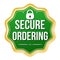 Secure ordering badge stock vector. Illustration of icon - 253521969