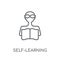 Self-learning Linear Icon. Modern Outline Self-learning Logo Con Stock ...