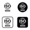 Set of Iso 9000 Icon. Standard Quality Symbol Stock Vector ...