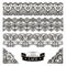 Set of lace patterns stock vector. Illustration of lace - 49907577