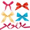 Set of multi-colored bows stock image. Image of christmas - 16956455