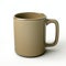 Realistic Tan Cup on White Background Hyper-detailed Precisionist Style ...