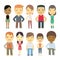 Set of urban characters stock vector. Illustration of woman - 40687113