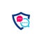 Shield Chat Vector Logo Template. this Design Use Protection Symbol ...
