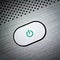 Silver power button stock image. Image of plate, sign - 20277141