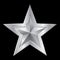 Silver 3D star stock vector. Illustration of icon, guarantee - 250143967