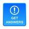 Get answers button stock vector. Illustration of icon - 126165535