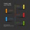 Simple Vertical Infographic Timeline Template Made from Dark Gray Paper ...