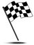 Single Checkered Flag (Waving Above) Stock Vector - Illustration of ...