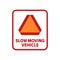 Slow Moving Vehicle Sign Stock Illustrations – 41 Slow Moving Vehicle ...