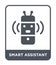 Smart Assistant Icon in Trendy Design Style. Smart Assistant Icon ...
