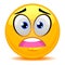 Smiley Emoticon Scared Face Ilustración del Vector - Ilustración de muestra, mejillas: 73077509